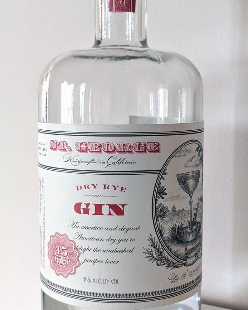 Dry Rye Gin from St. George Spirits Review | the GIN is IN
