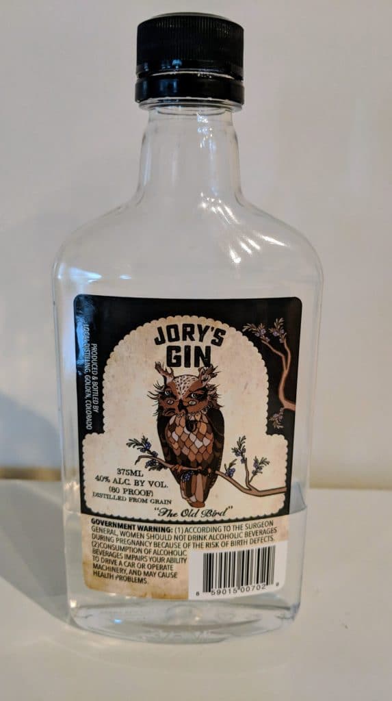 Jory's Gin from Golden, Colorado Review and Rating | the GIN is IN