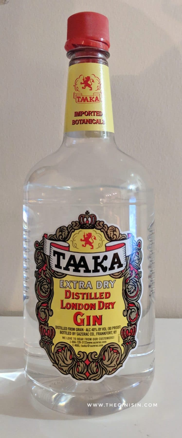 Taaka Gin, from Buffalo Trace Distillery Review and Rating | the GIN is IN