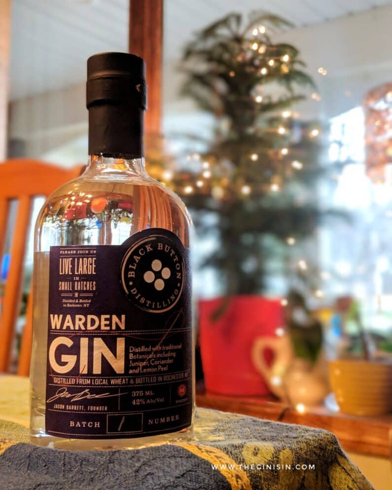 Warden Gin from Black Button Distillery Review and Rating | the GIN is IN
