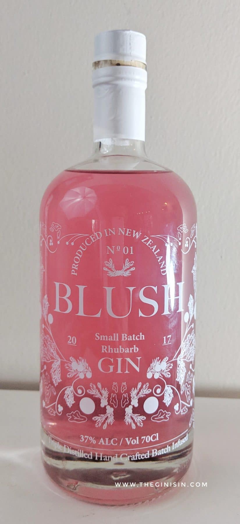 Blush Gin Small Batch Rhubarb Gin Review and Rating | the GIN is IN