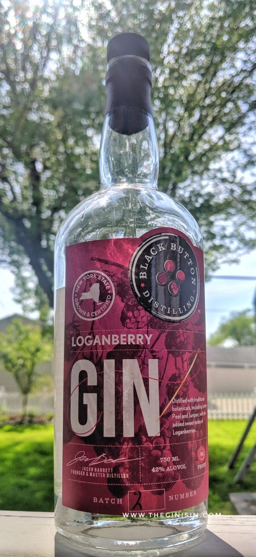 Loganberry Gin from Black Button Distilling Review and Rating