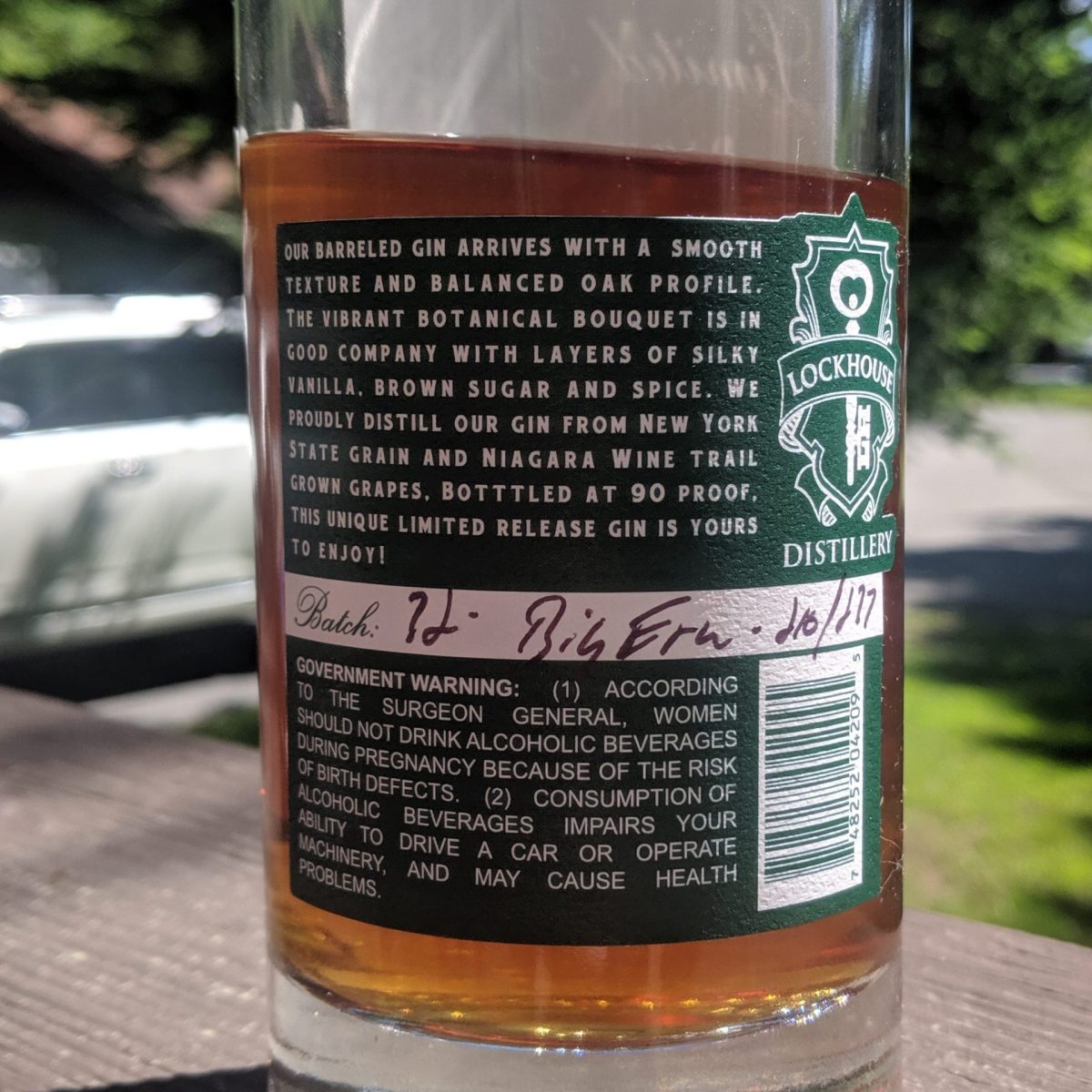 Gins distilled from a base spirit of grapes