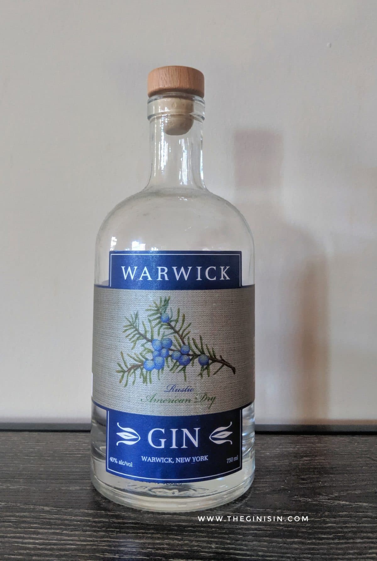 Warwick Gin, from New York State Review and Rating | the GIN is IN