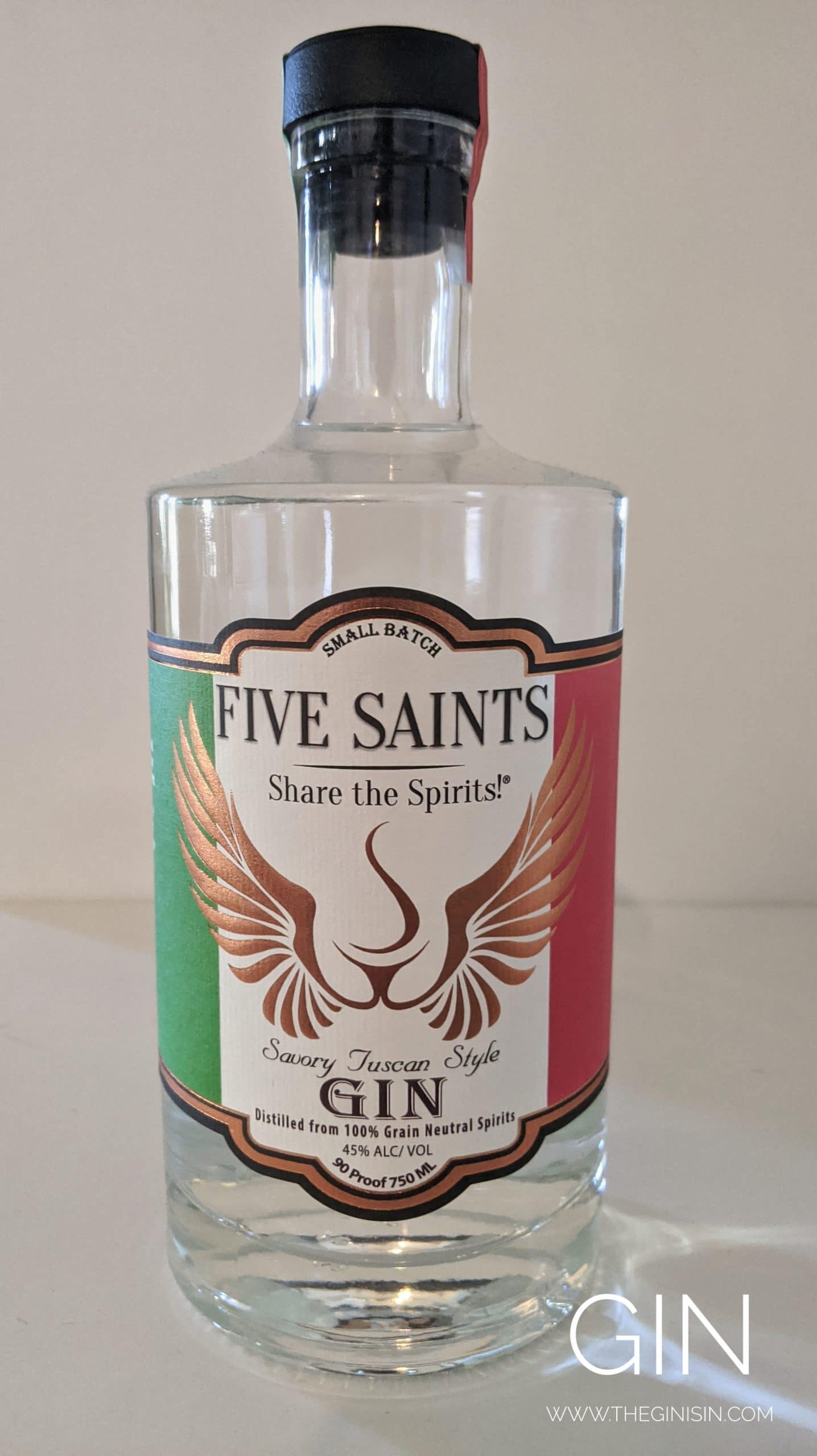 Five Saints Savory Tuscan Style Gin | Gin Review, Tasting Notes and Serves