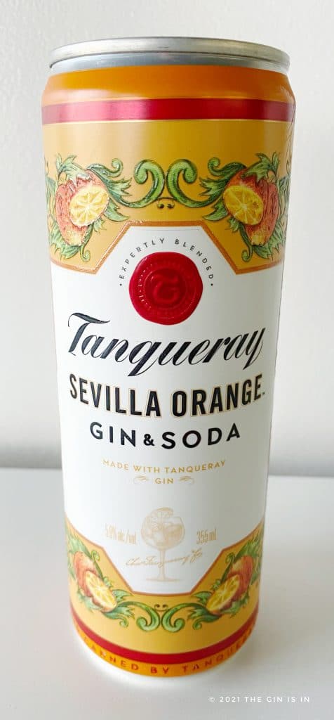 Tanqueray Sevilla Orange Gin and Soda | RTD Review and Tasting Notes