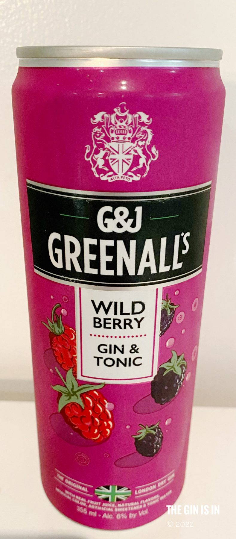 G&J Greenall's Wild Berry Gin and Tonic | RTD Review and Tasting Notes