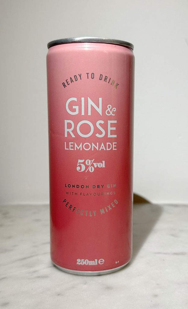 Gin and Rose Lemonade | Canned Cocktail review and tasting notes